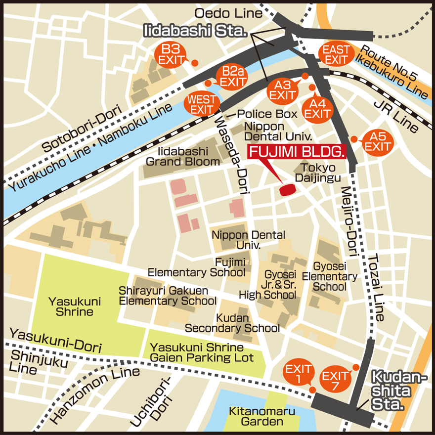 Fujimi Building | ACCESS MAP | KADOKAWA GROUP GLOBAL PORTAL SITE